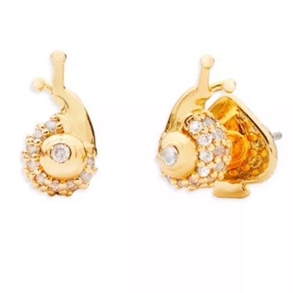 kate spade | Jewelry | Nwt Kate Spade Pave Snail Stud Earrings | Poshmark